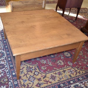 Square Solid Maple Coffee Table - Etsy