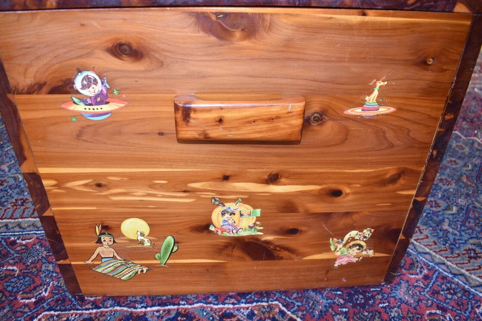 Antique Solid Cedar Child's Toybox Cowboy Chest Western - Etsy