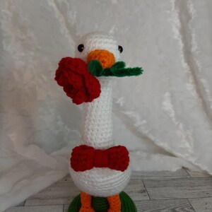 PATTERN ONLY! Crochet Desk Goose Valentine's Accessories Set Pdf ...