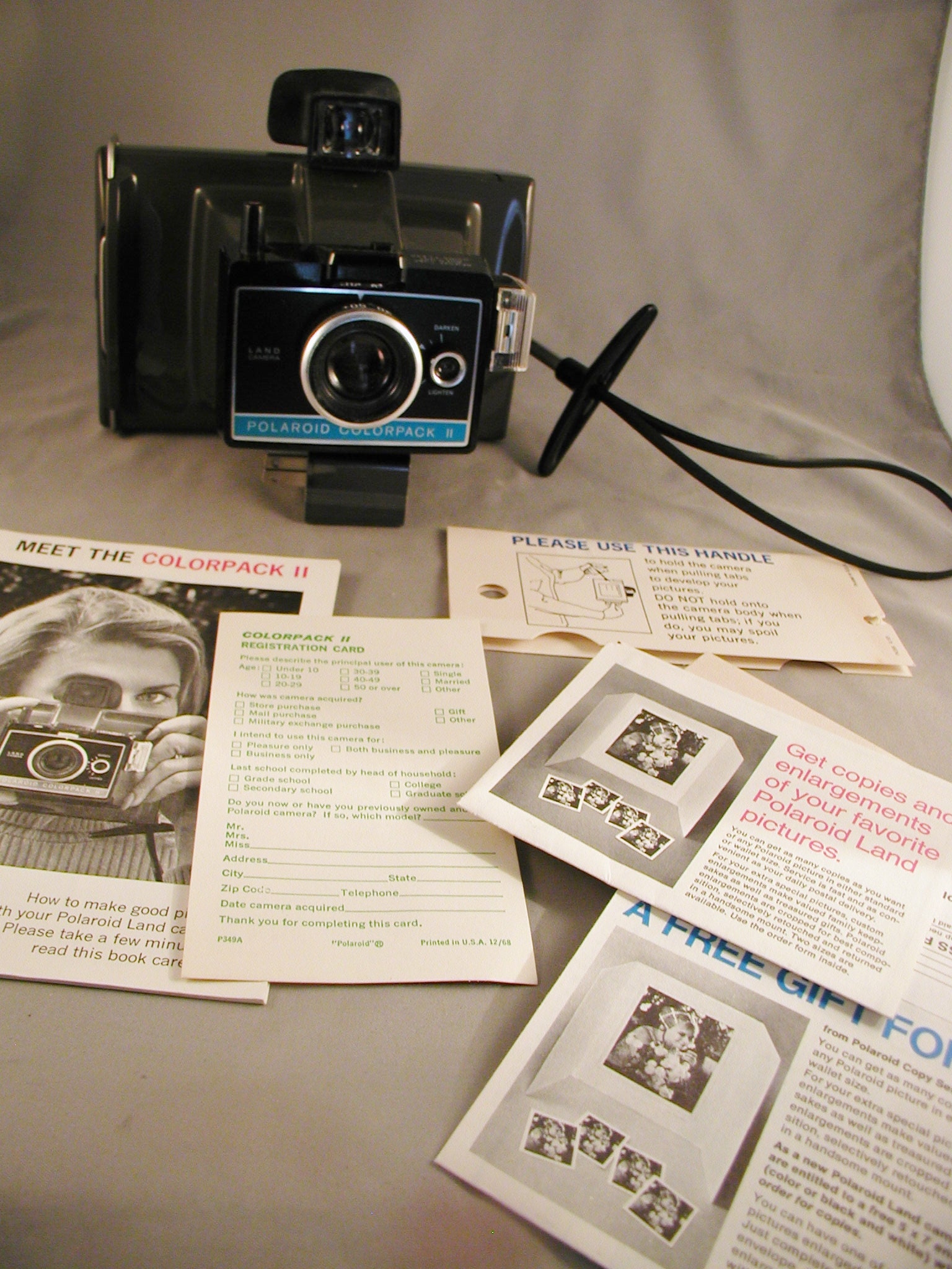Vintage POLAROID Colorpack II Camera - 1960s Vintage Camera - Etsy