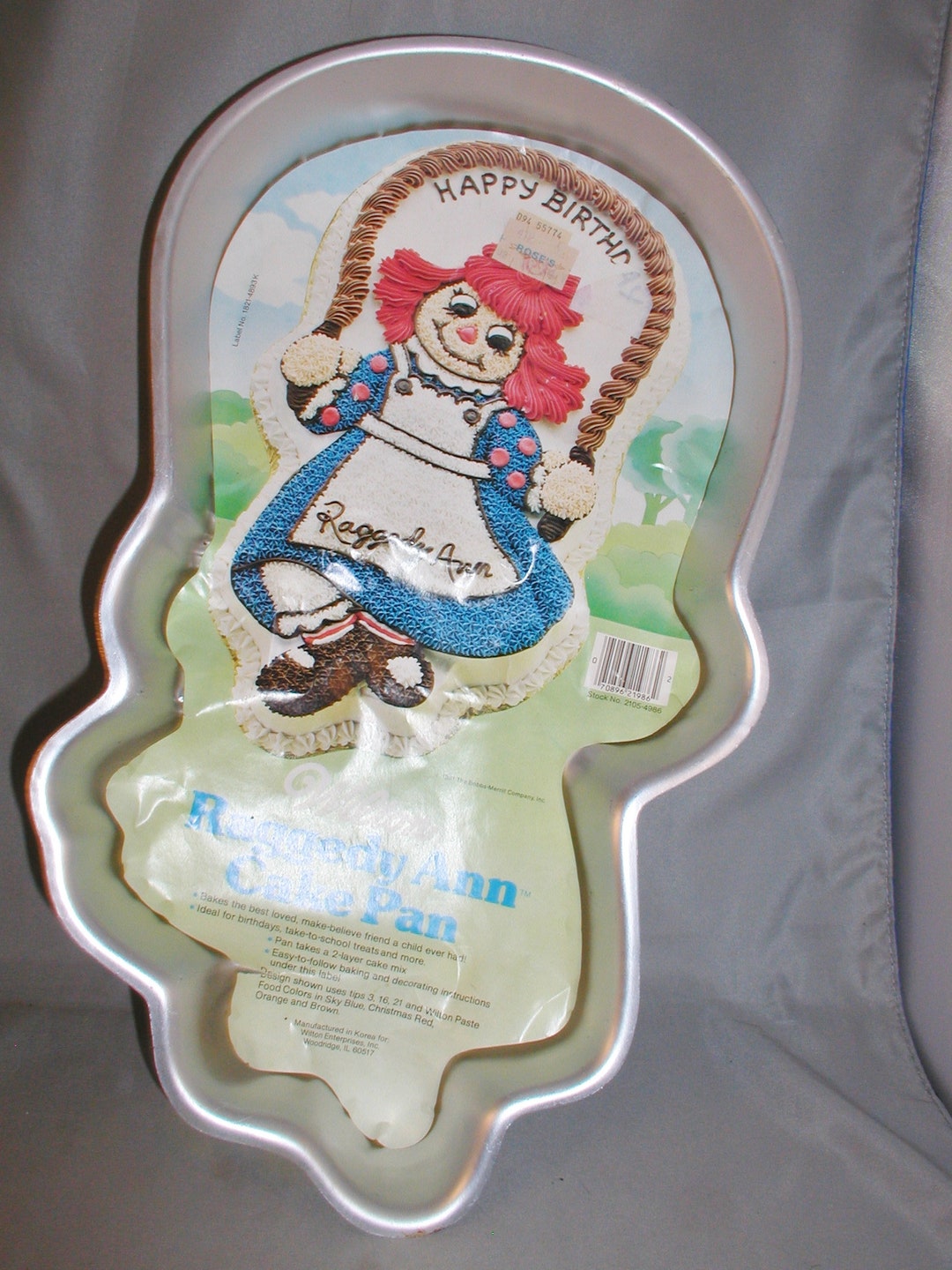 Wilton Raggedy Ann Doll Cake Pan With Insert - 1971 - Retired - Never Used. - Etsy