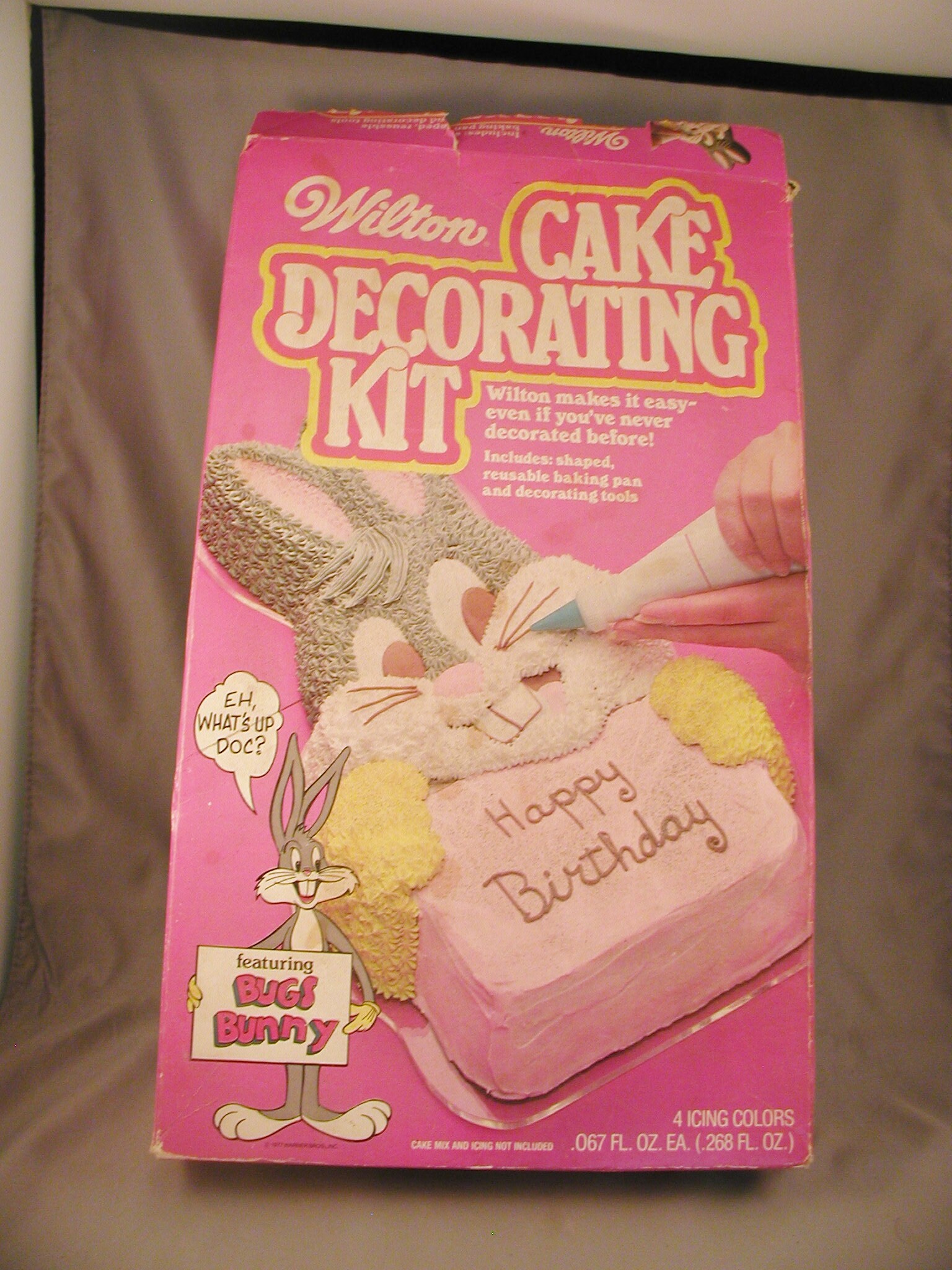 Wilton BUGS BUNNY Cake Pan No. 3218-3124A Retired 1977 in Original Box ...