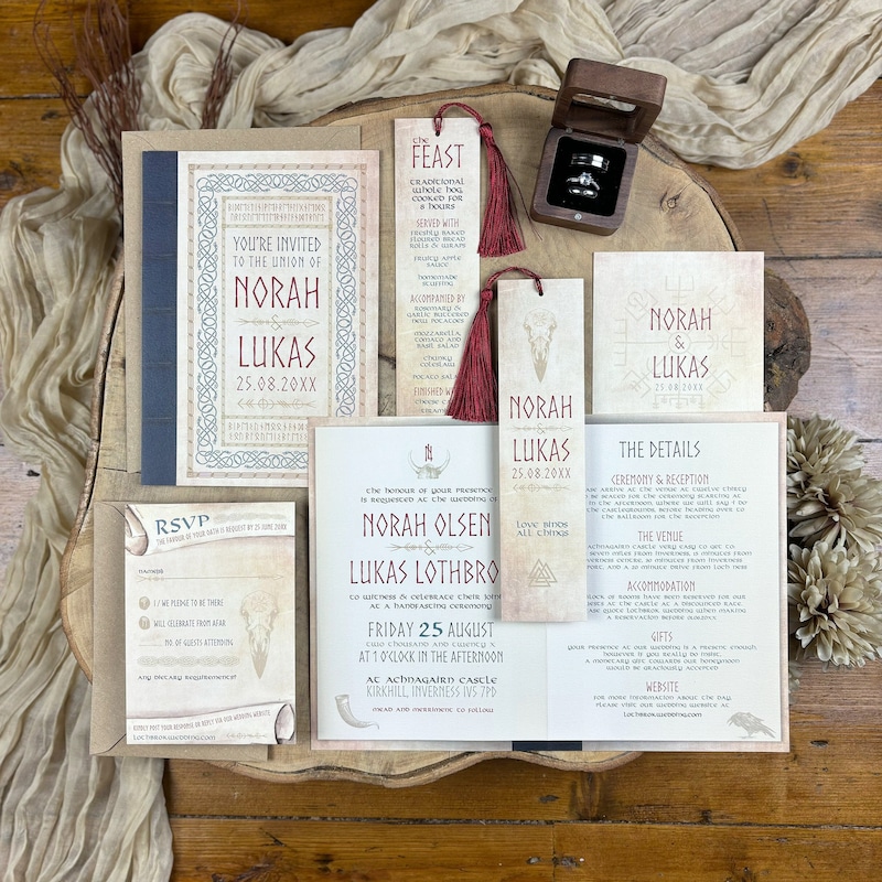 Viking Wedding Invitations - Etsy