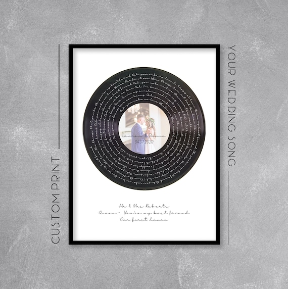 Personalised First Dance Record Print / Poster Add Your - Etsy