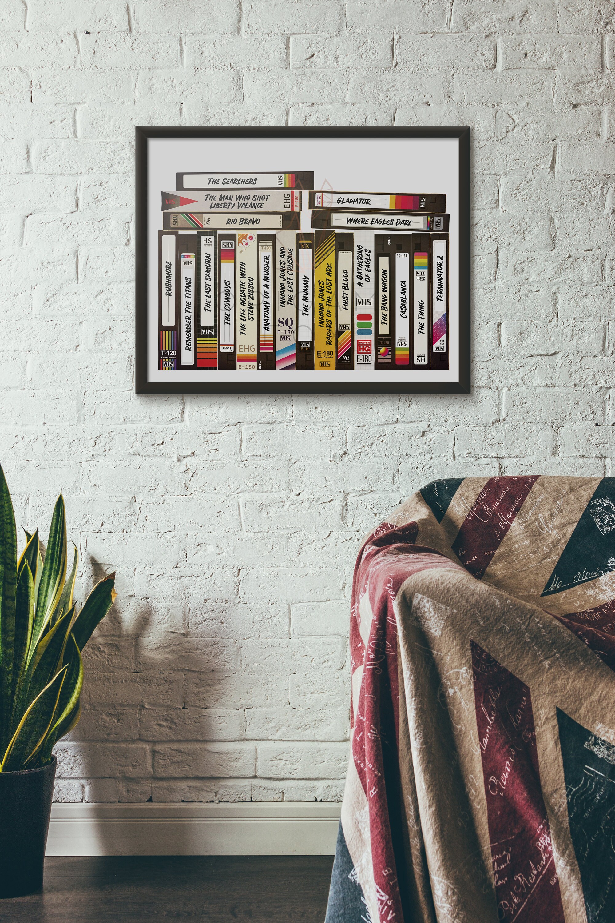 Personalised Retro Video Tape Print / Poster Add Your | Etsy