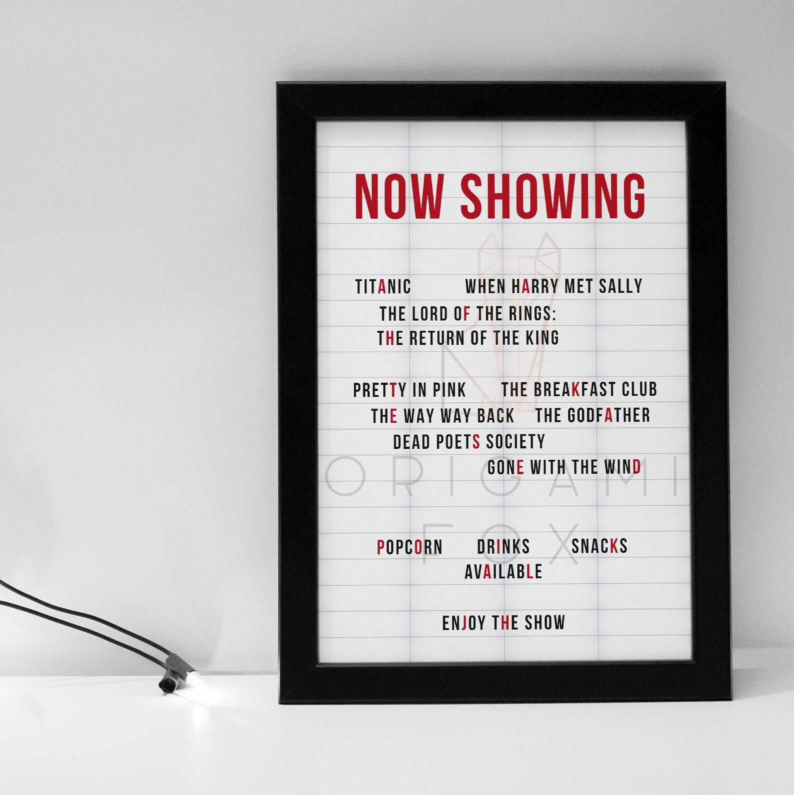 Personalised Cinema Marquee Print / Poster Add Your | Etsy