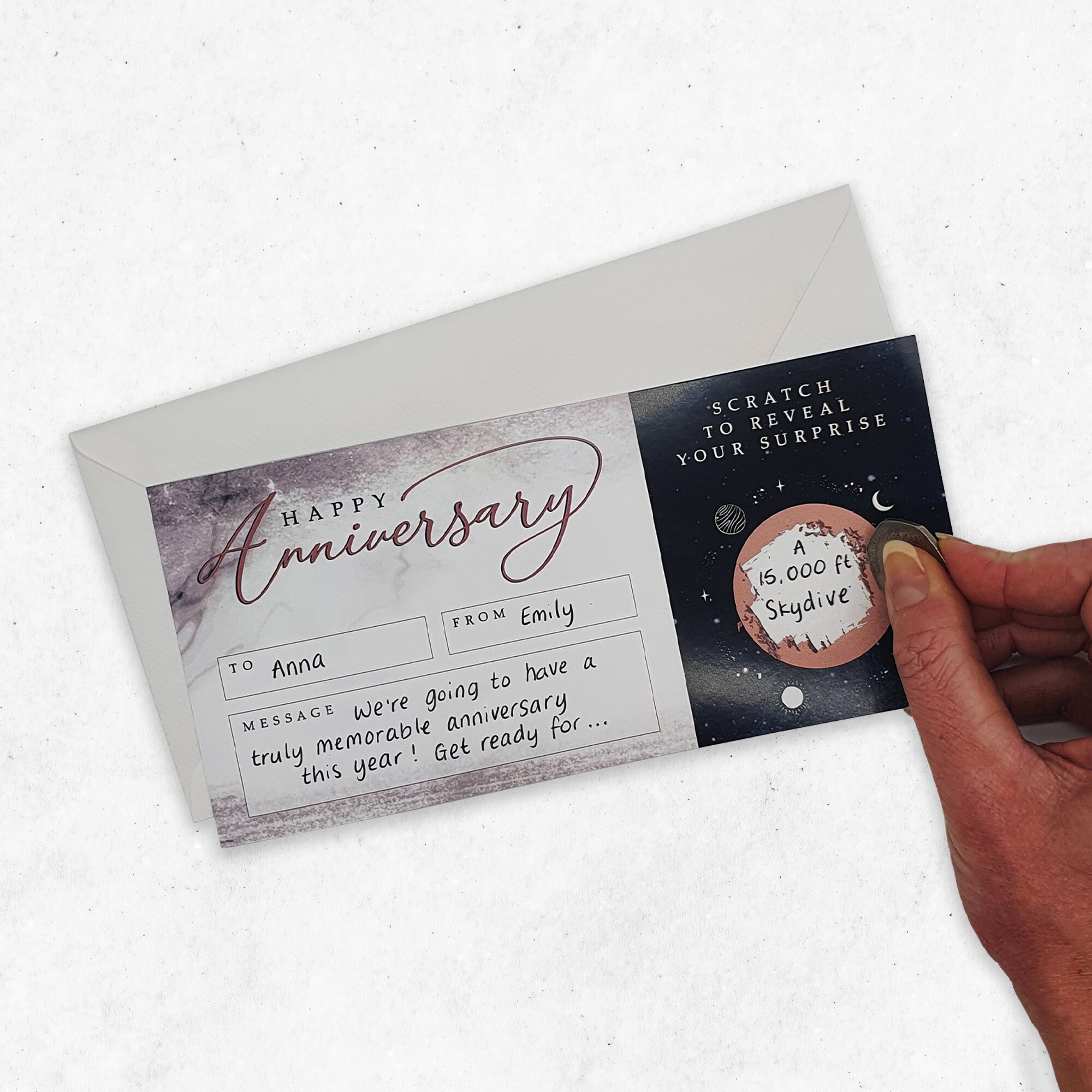 Scratch Reveal Anniversary DIY Surprise Gift Card I Love - Etsy