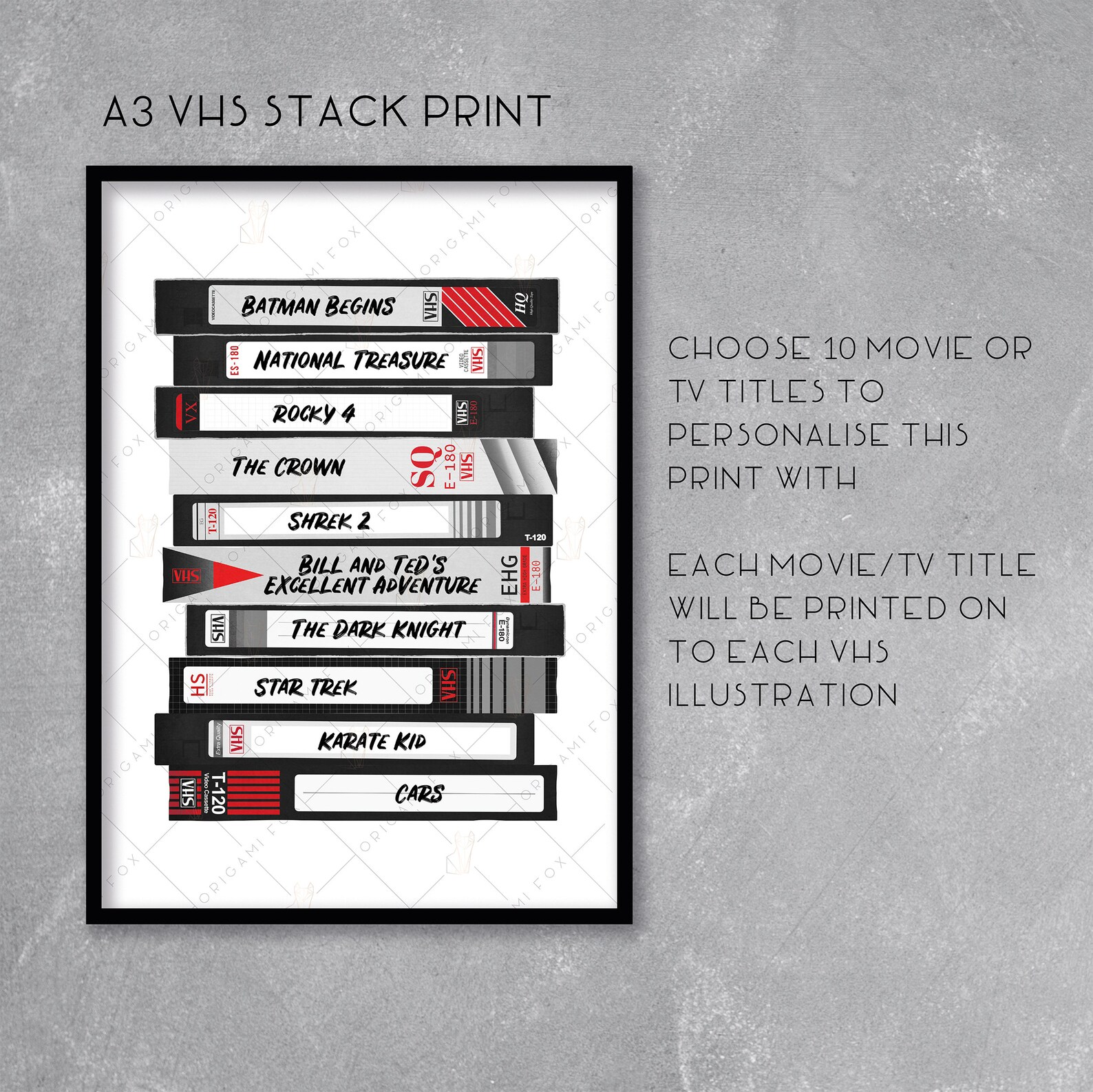 Custom Movie Gallery Wall Print Bundle Personalised Prints - Etsy