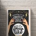 Crystal Ball MAGIC Poster Wall Art Illustration Gallery Wall Print ...
