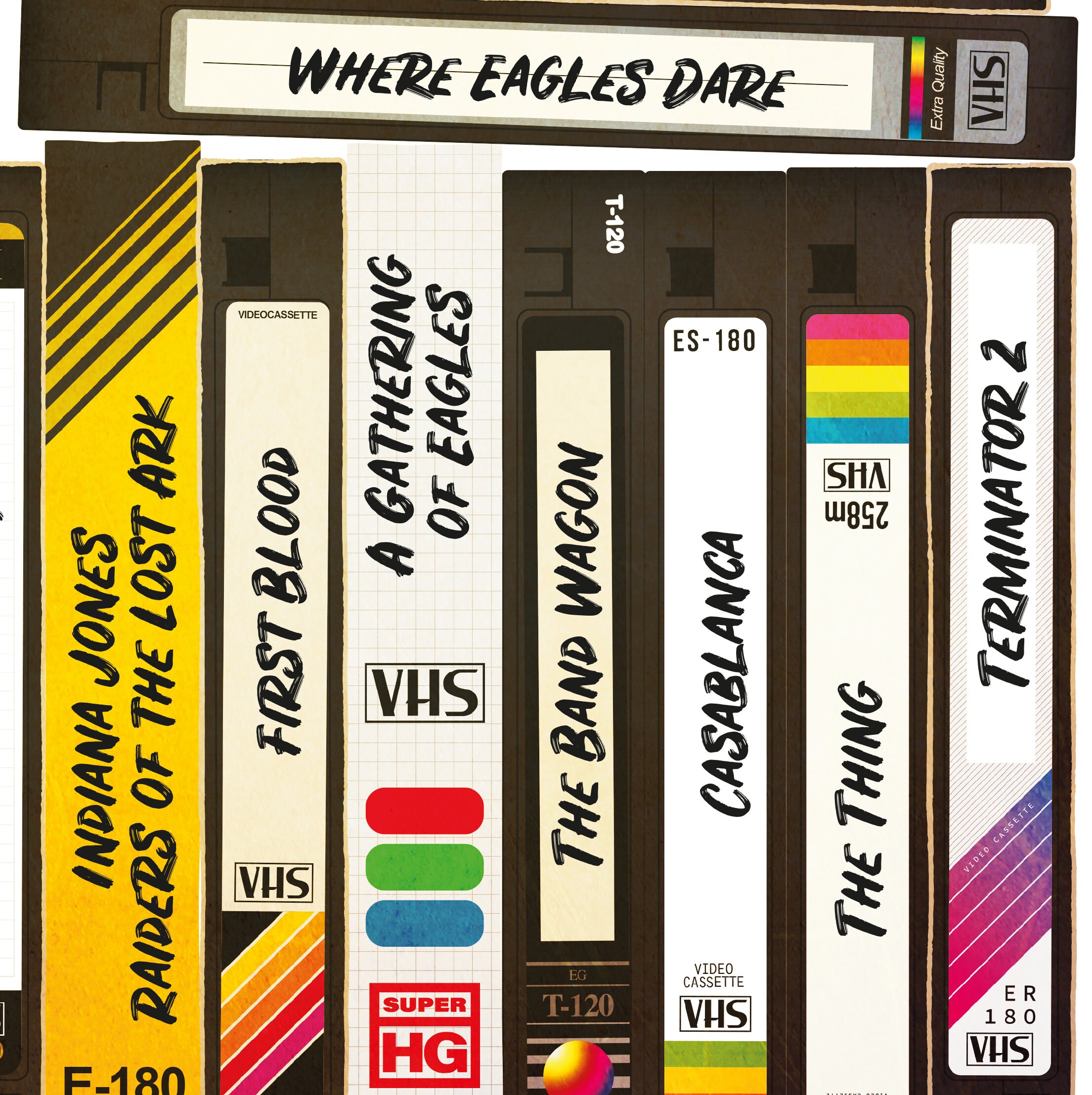 Personalised Retro Video Tape Print / Poster Add Your - Etsy UK