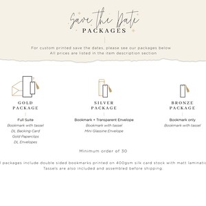 Vintage Bloom Save the Date Bookmark Wedding Announcement Invitation ...