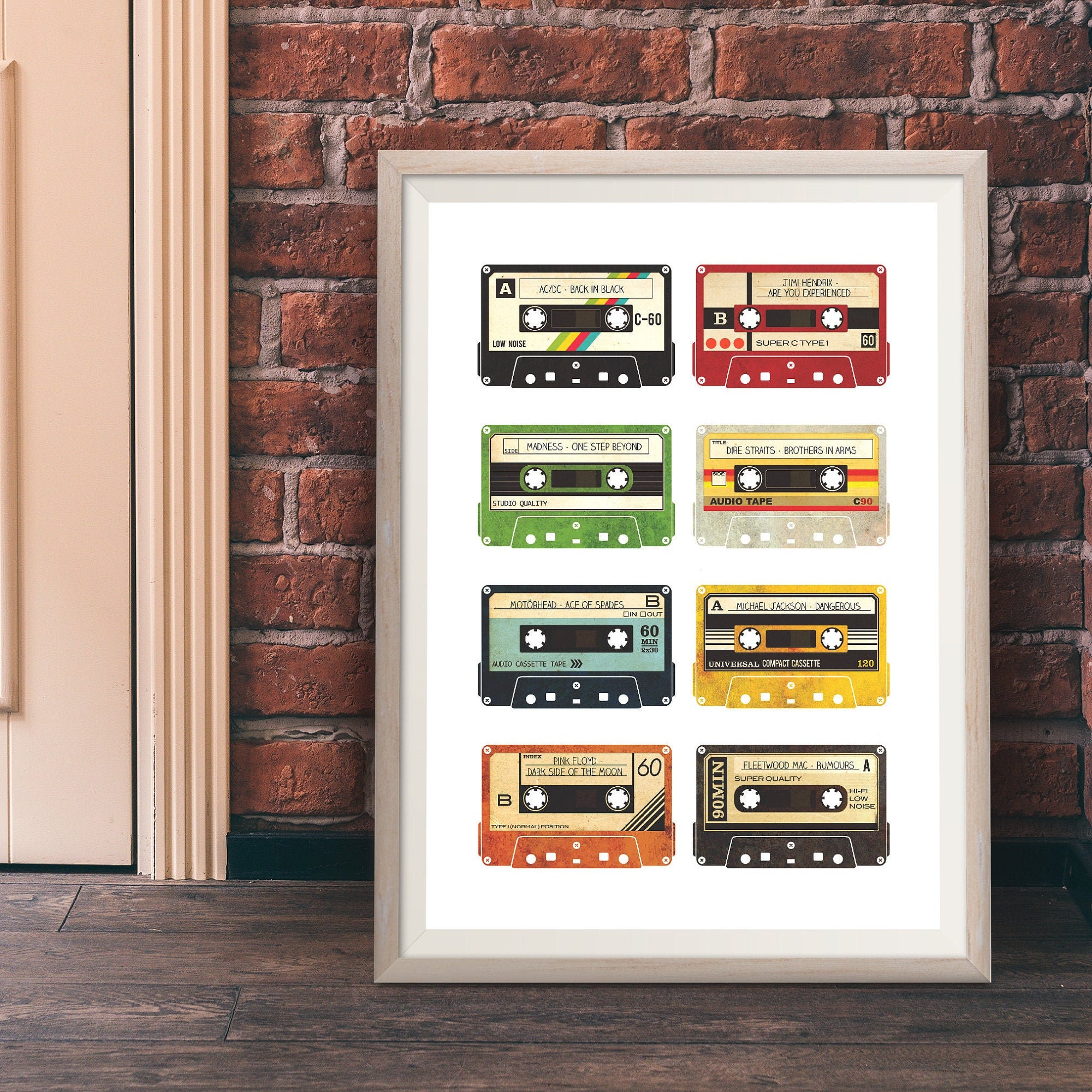 Personalised Cassette Print / Poster Add Your Favourite - Etsy UK