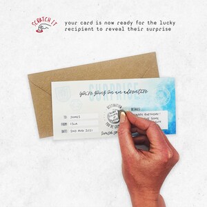 Scratch Reveal Summer Adventure Ticket - DIY Surprise Gift Card ...