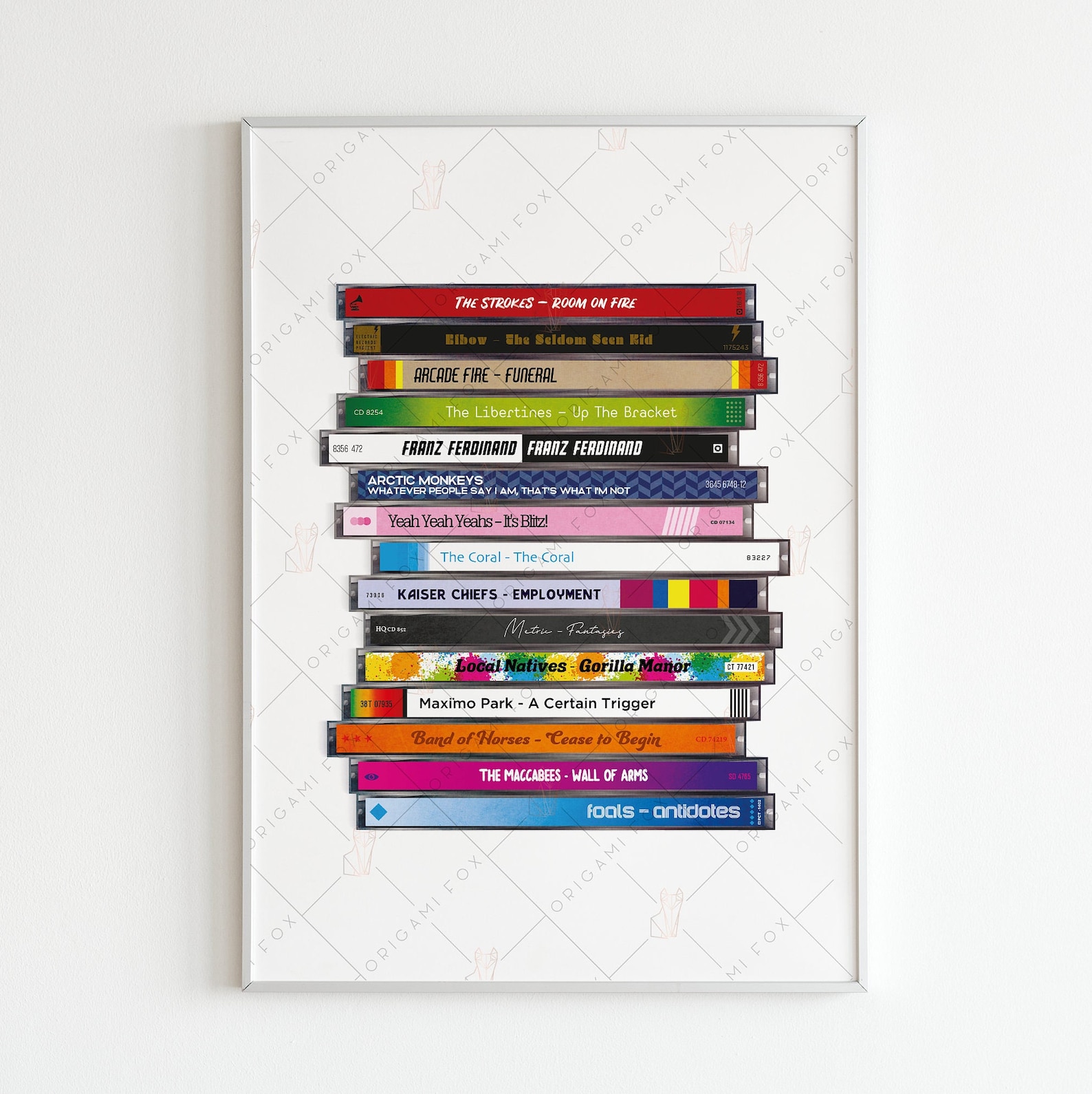 Personalised CD Case Stack Print / Poster - Add Your Favourite Songs or ...