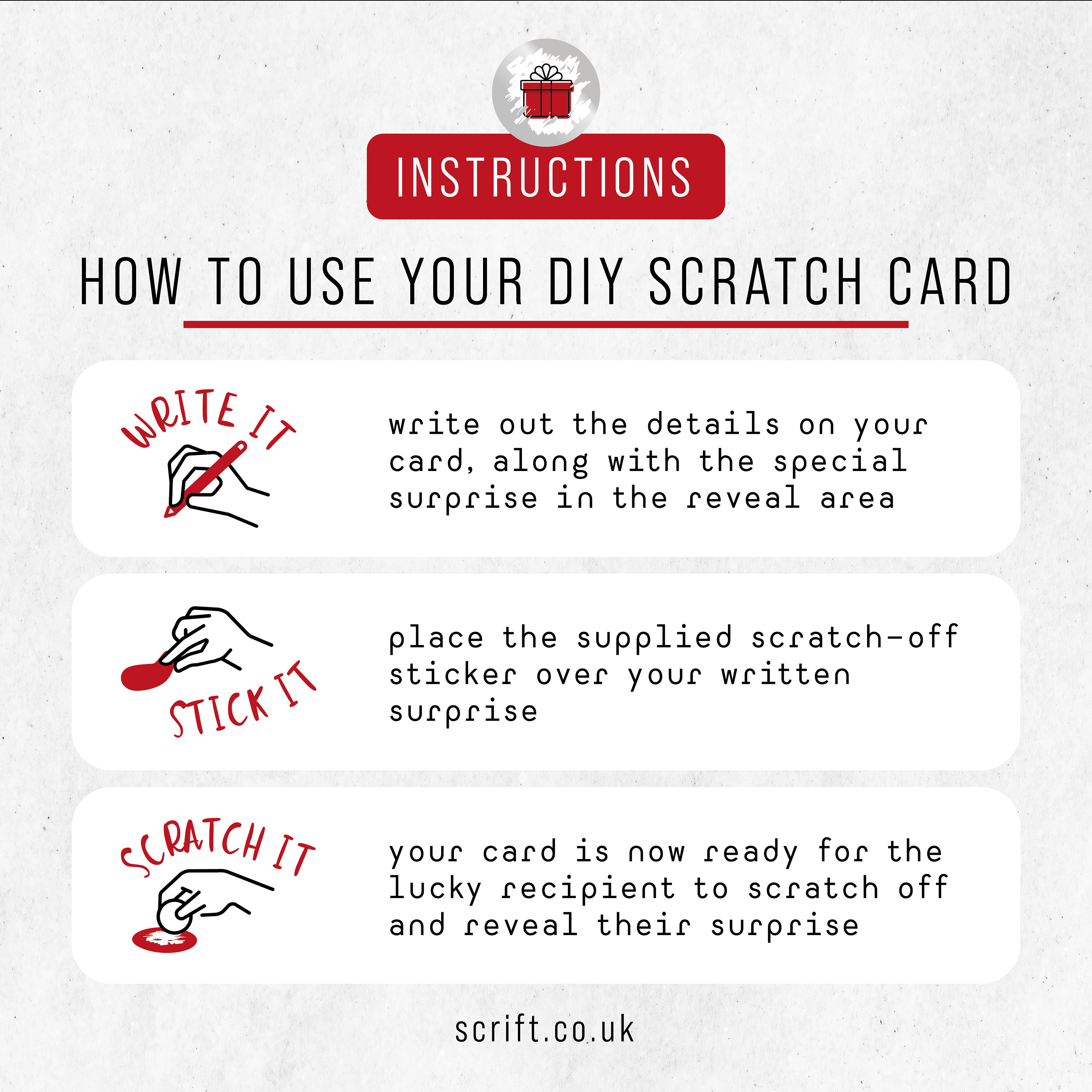 Scratch Reveal Lucky Ticket - DIY Surprise Gift Card - Tattoo Gift - Etsy