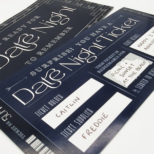 Scratch Reveal Date Night Card - DIY Surprise Gift Card - Valentine's ...