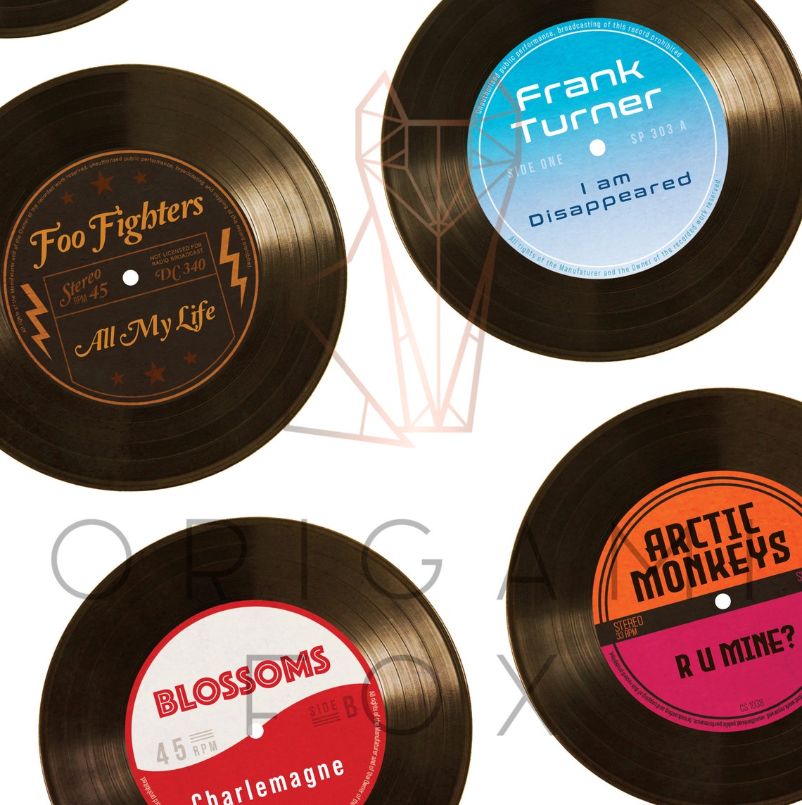 Personalised Vinyl Record Print / Poster - Add Your Favourite Songs ...