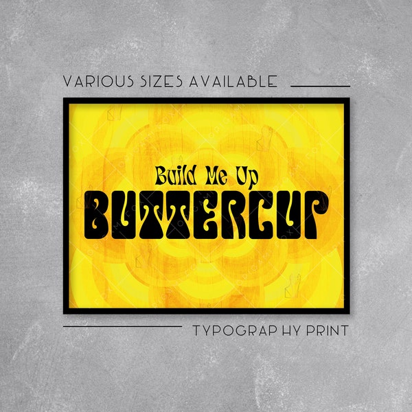 Build Me up Buttercup - Etsy