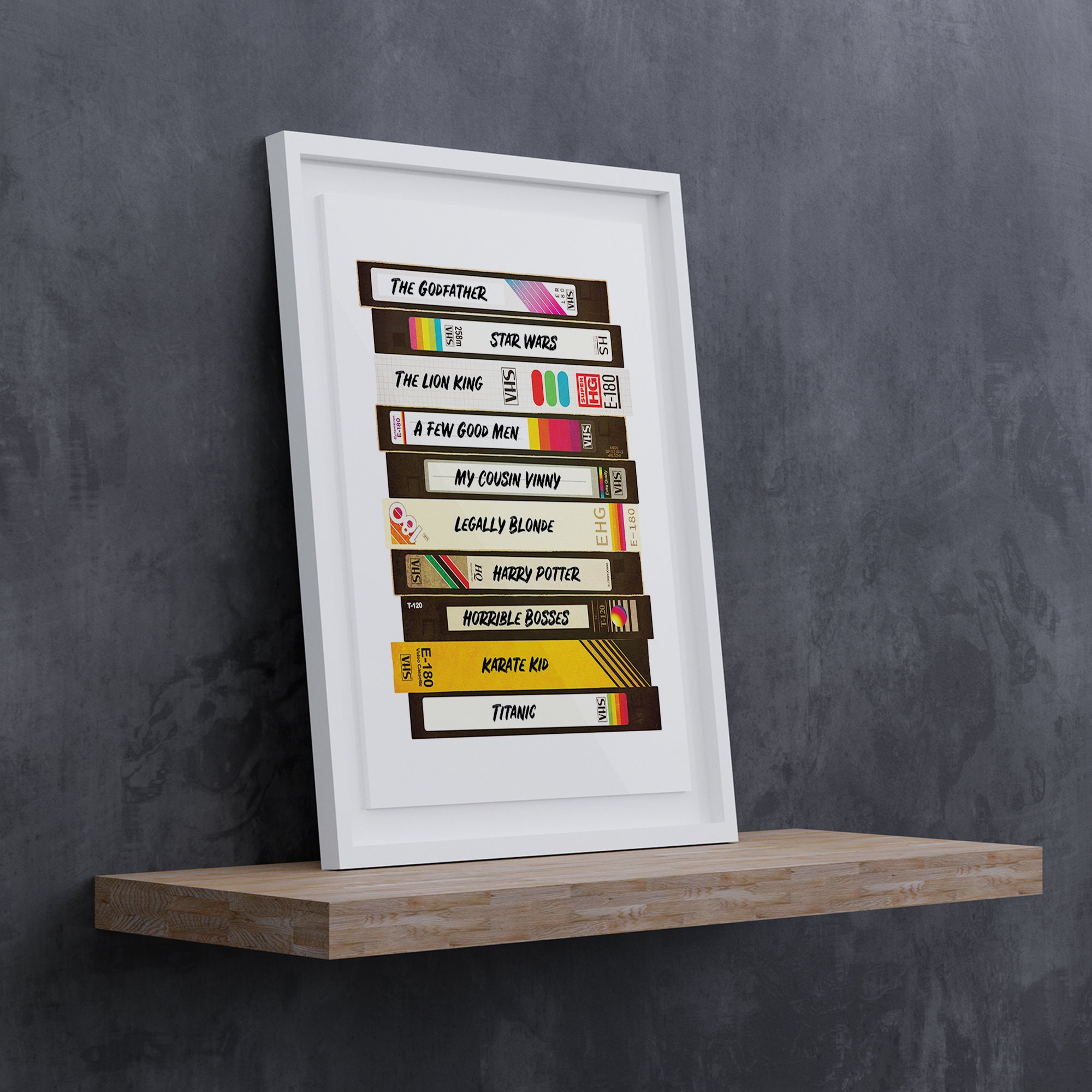 Personalised Retro Video Tape Print / Poster Add Your - Etsy UK