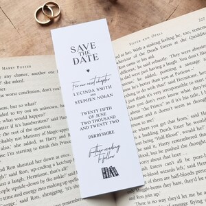Photo Strip Bookmark Save the Date | Wedding Announcement | Invitation ...