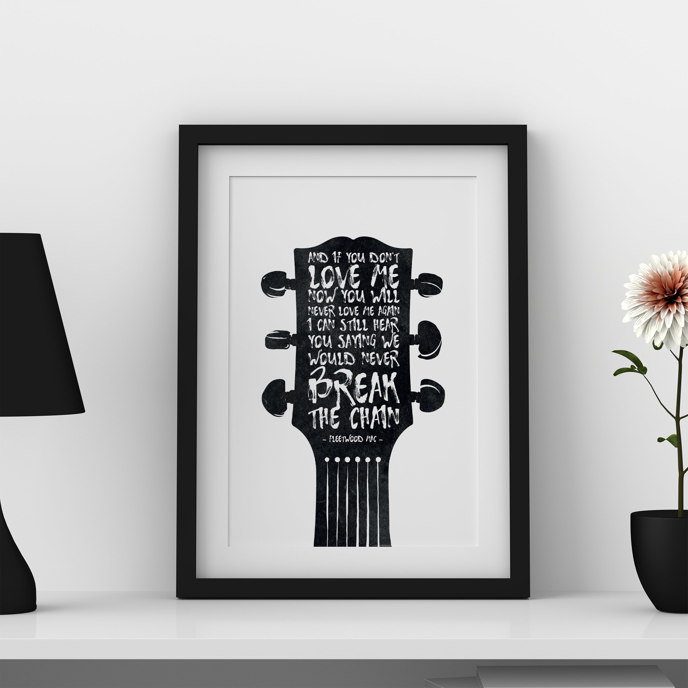 Personalised Lyrics Print / Poster - Add Your Favourite Lyrics - Music ...