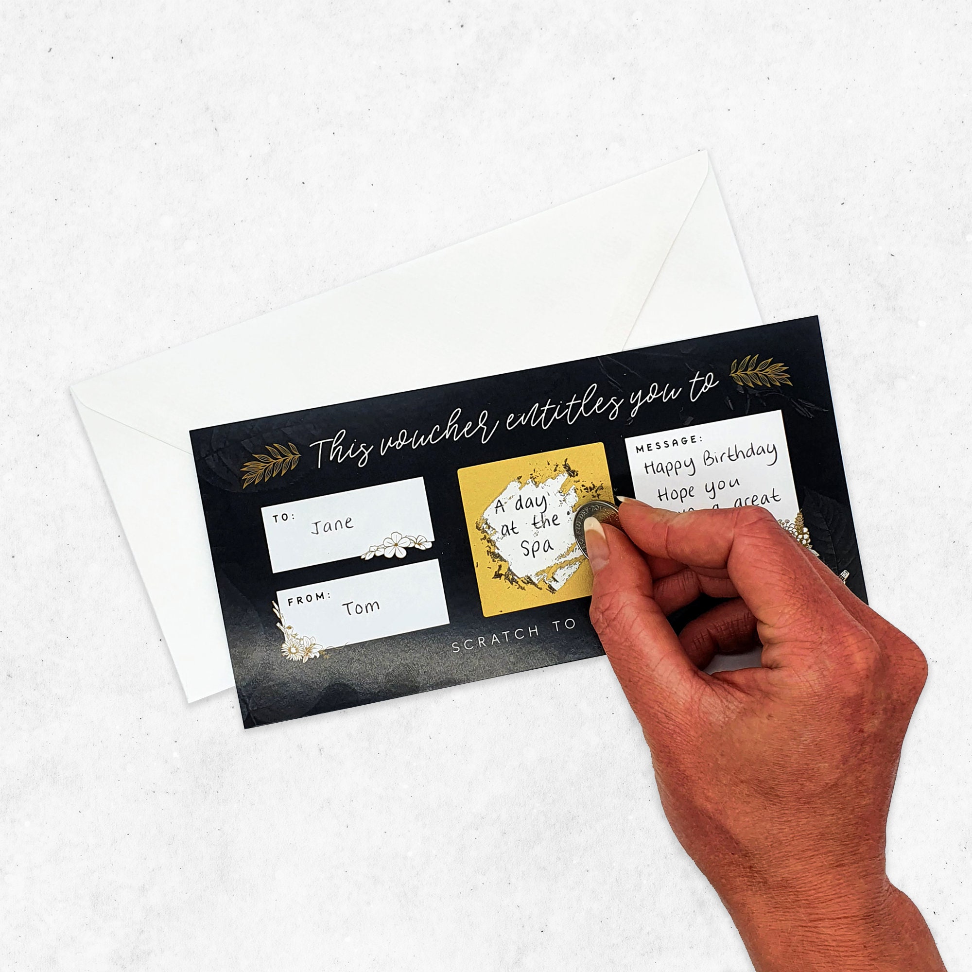 Scratch Reveal Surprise Treat Ticket DIY Surprise Gift Card | Etsy