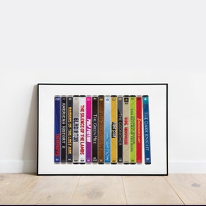 Personalised Landscape DVD Stack Print / Poster - Add Your Favourite ...