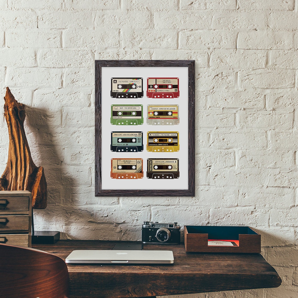 Personalised Cassette Print / Poster Add Your Favourite - Etsy