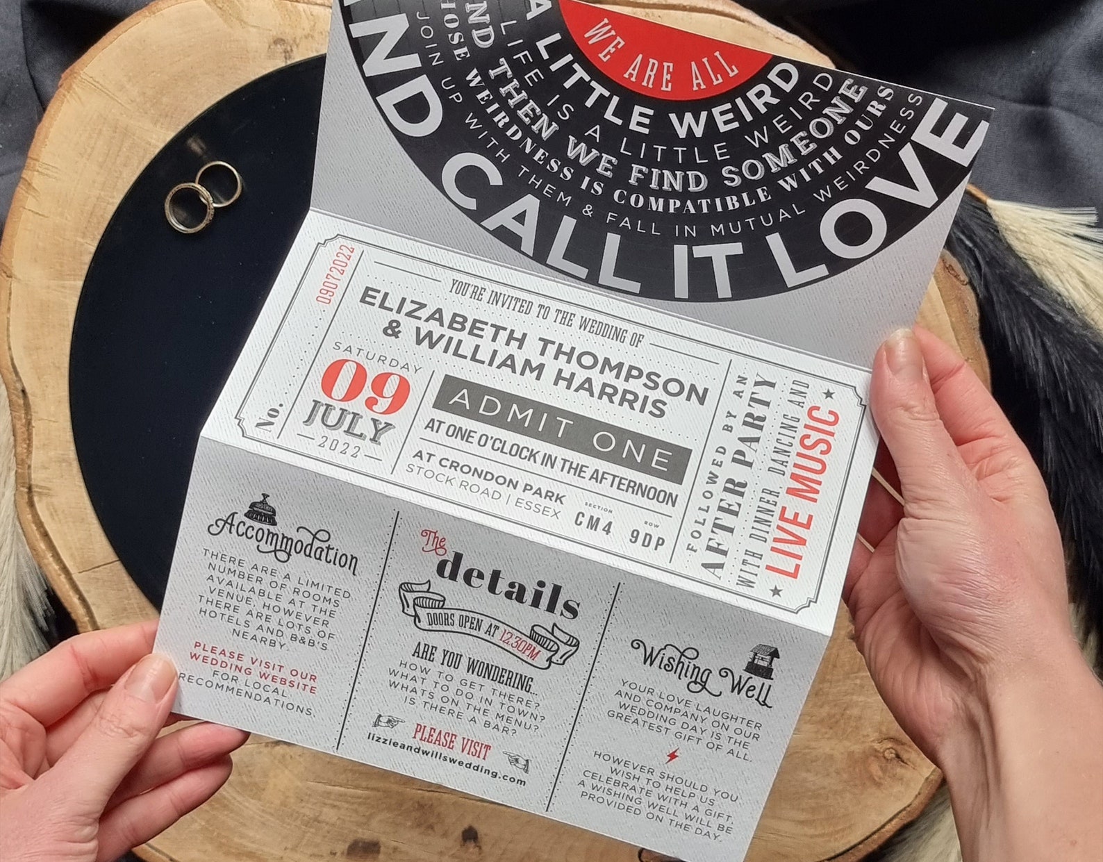 Rock N Roll Theme Wedding Invitation Suite Music - Etsy