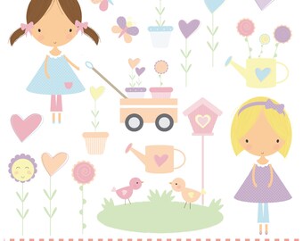 Spring garden art | Etsy