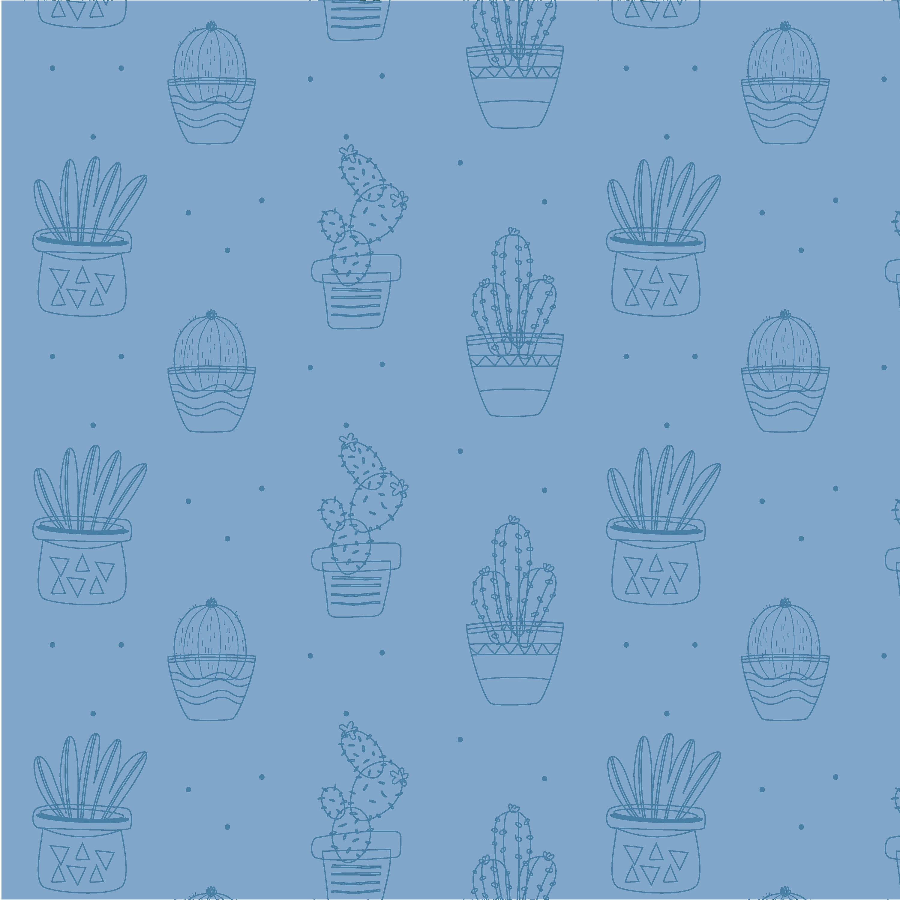 Cactus Printable Digital Paper Set | Etsy