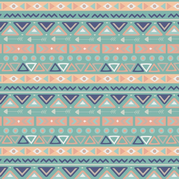 Pastel Aztec Pattern Background