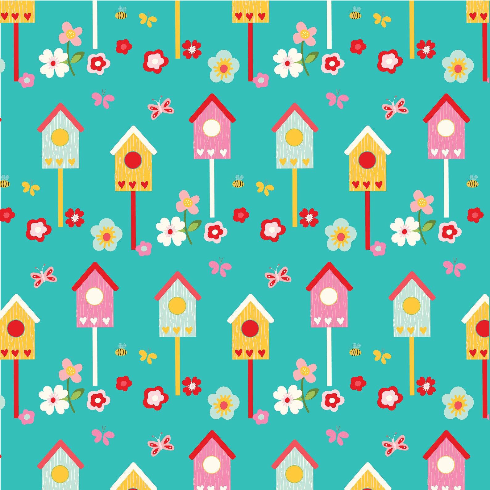 Colourful Gardenspring Digital Paper Pack - Etsy