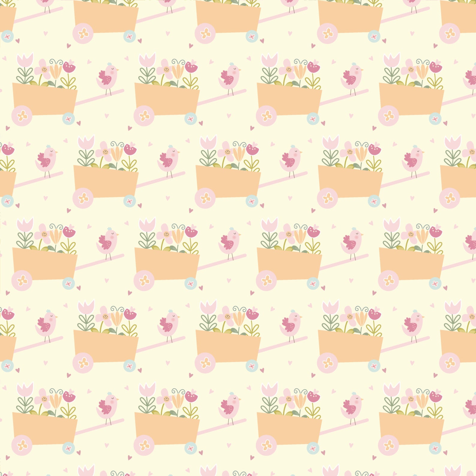 Happy Spring Garden, Pastel Digital Paper Pack - Etsy