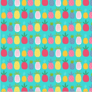 Funky Pineapple, Digital Printable Paper Pack - Etsy