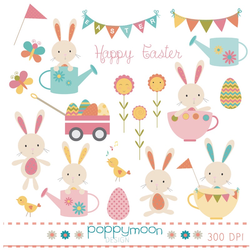 Easter Bunting - Etsy