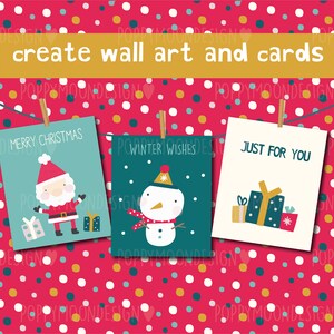 Festive Fun, Festive Illustrations, Printable Digital Clipart Set - Etsy