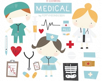 Medical Clipart, Doctor Clip Art, First Aid Kit Clipart, Nurse Clipart ...