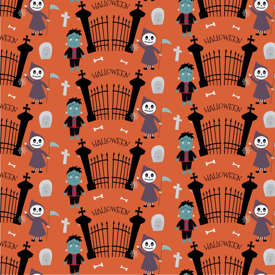 Spookytown Paper Scary Monsters Pumpkins Crafts Printable | Etsy