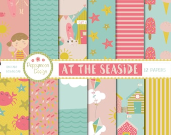 Digital Beach Paper | Etsy