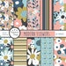 Modern Flowers, Blue and Pink,patterns, Digital Paper Pack - Etsy