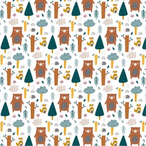 Woodland Fun, Animals, Printable Digital Paper Pack - Etsy