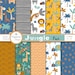 Jungle fun animals printable digital paper pack | Etsy