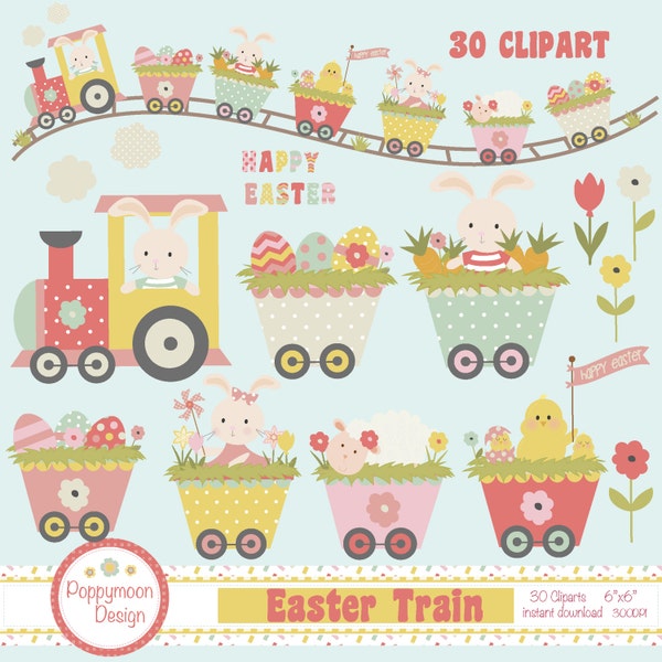 Easter Train - Etsy