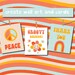 Groovy, Retro, Hippie, Flower Power, Digital Printable Clipart - Etsy