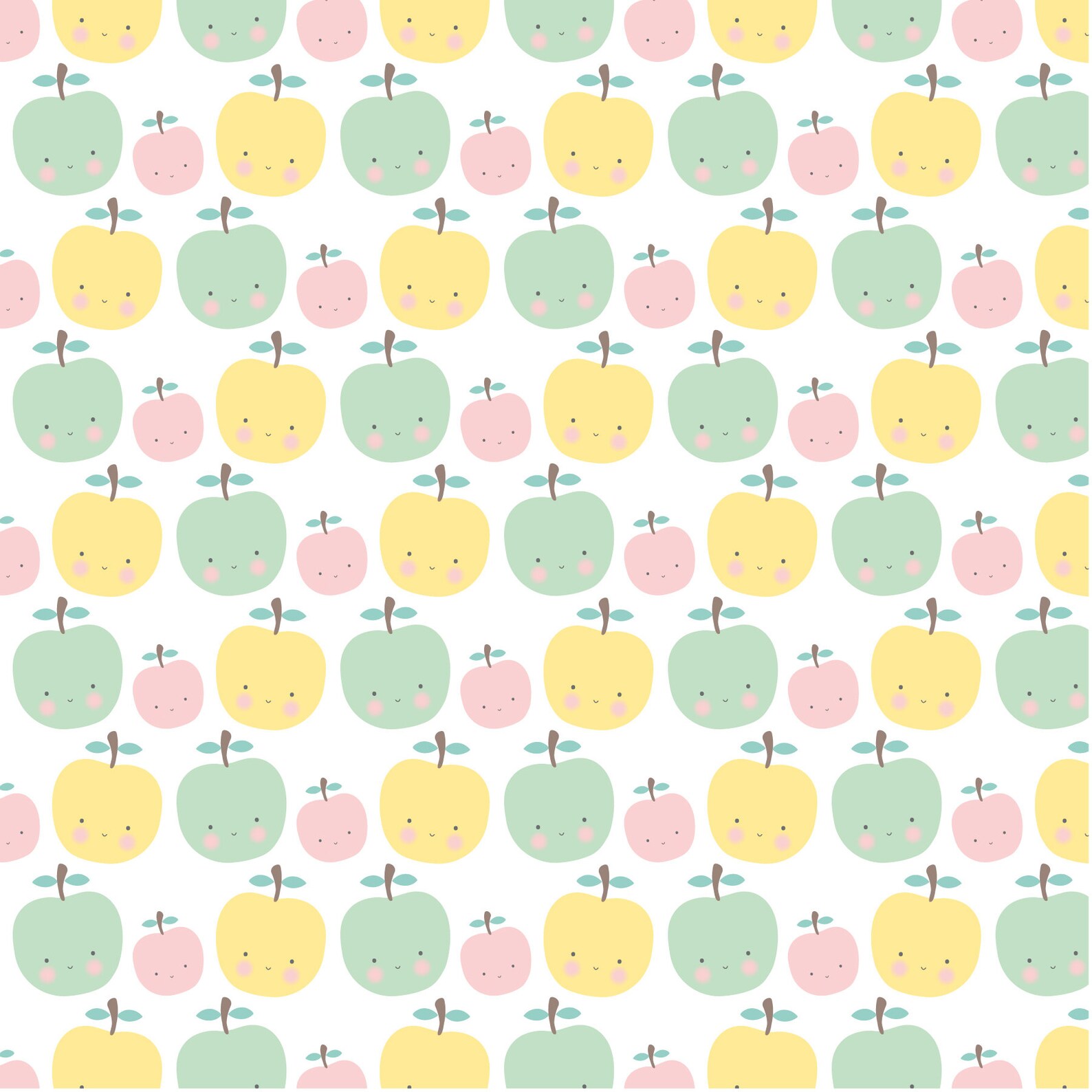 Fruities Kawaii Fruit Pastel Digital Paper Pack Scrapbook | Etsy