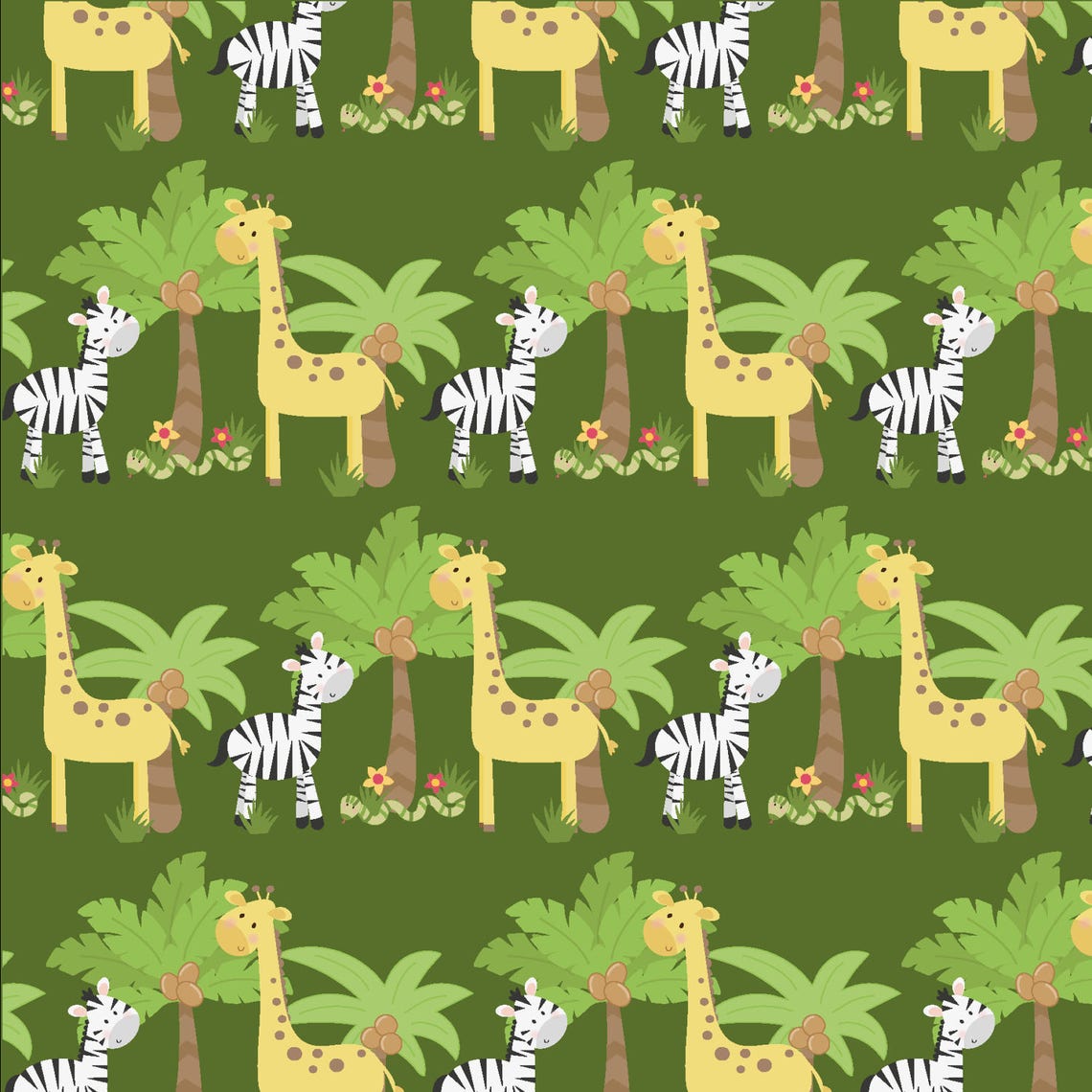 En safari animales de la selva paquete de papel digital - Etsy España