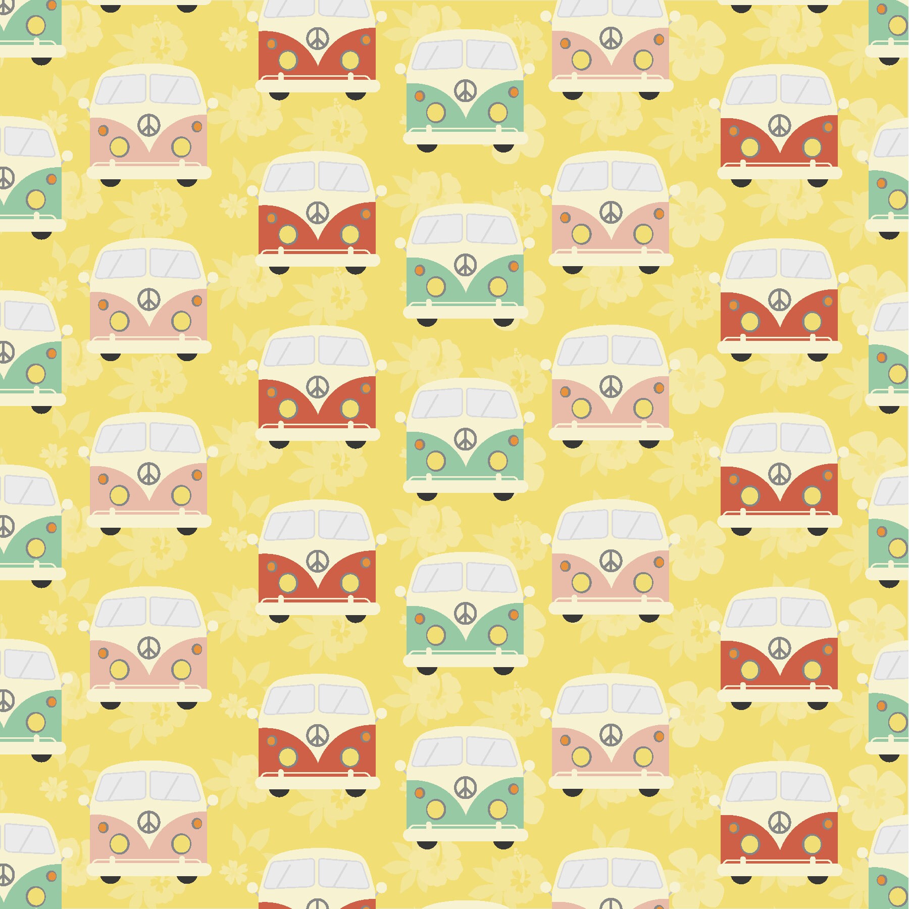 Retro summer digital paper pack | Etsy