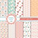 Sweet Valentine Digital Paper Pack | Etsy