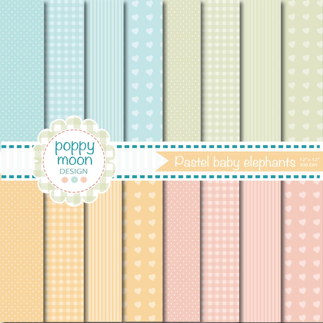 Pastel Baby ,printable Digital Paper Pack - Etsy